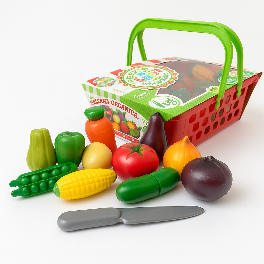 Feirinha Orgânica – Legumes de Brinquedo Crec Crec | Shopee Brasil