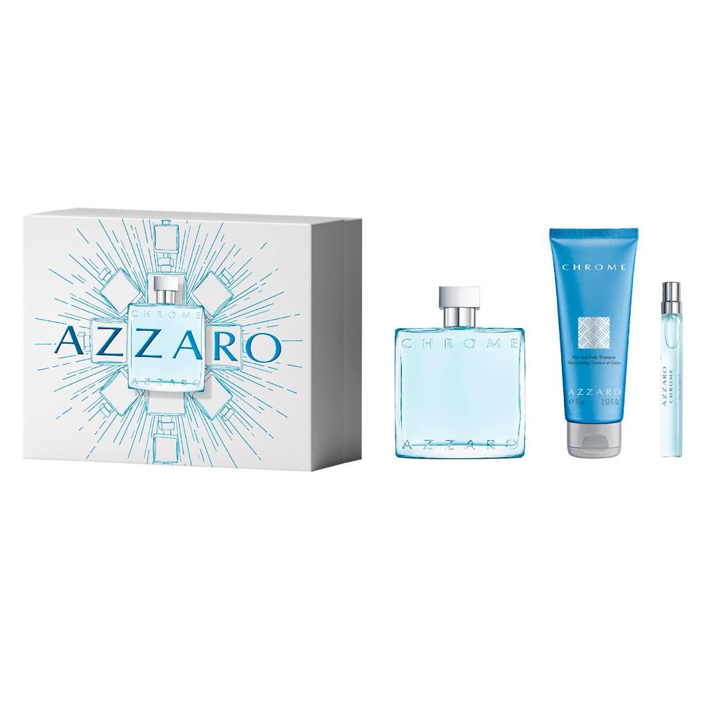 Kit Azzaro Chrome Eau de Toilette Perfume Masculino 100ml e Miniatura ...