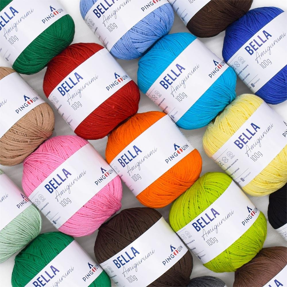 Kit Linha Bella Amigurumi 100g - 42 Cores | Shopee Brasil