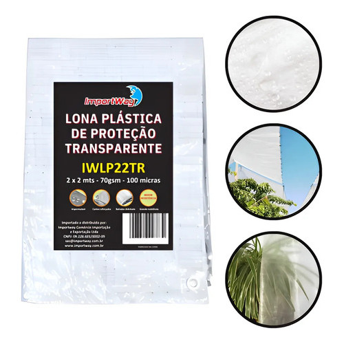 Lona Encerada Transparente 2x2 M Multiuso Impermeável | Shopee Brasil