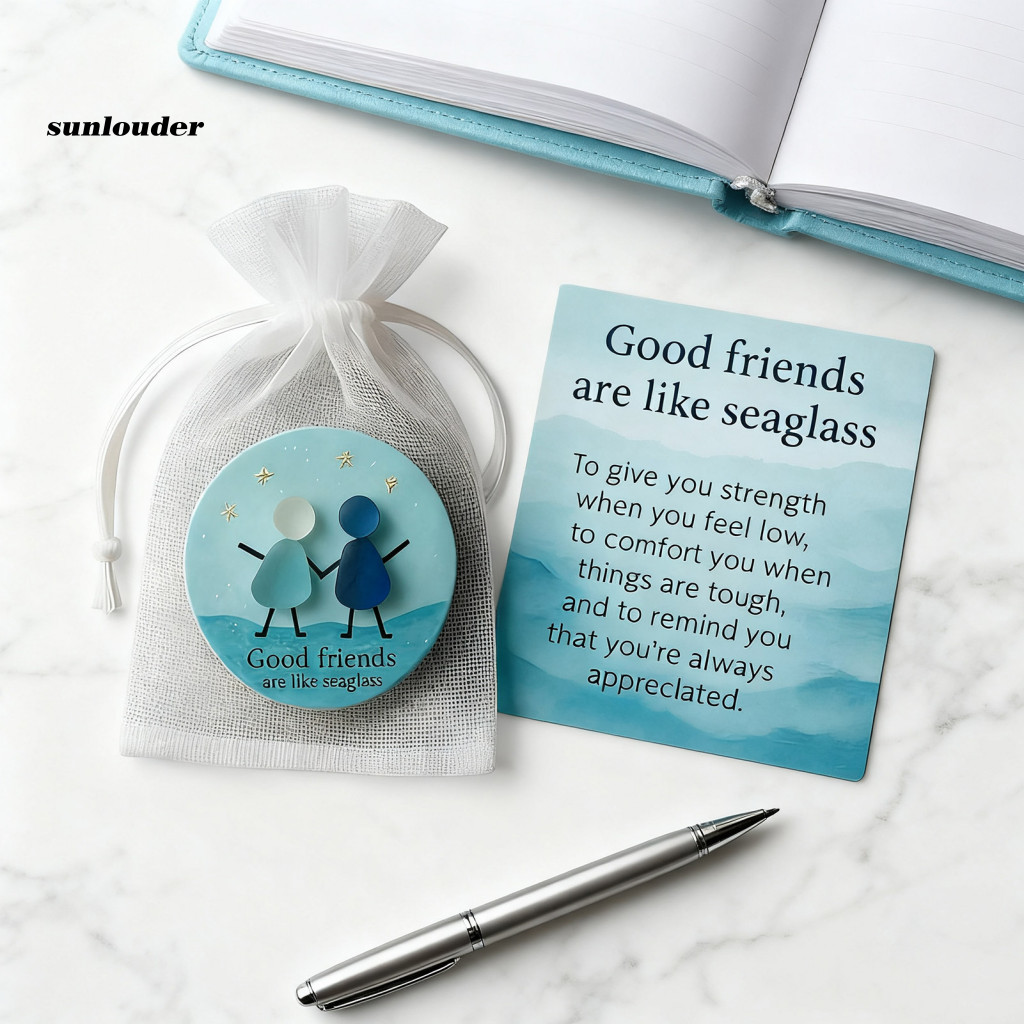 Holiday Decor Sea Glass Home Best Friends Keepsake Gift Friendship ...