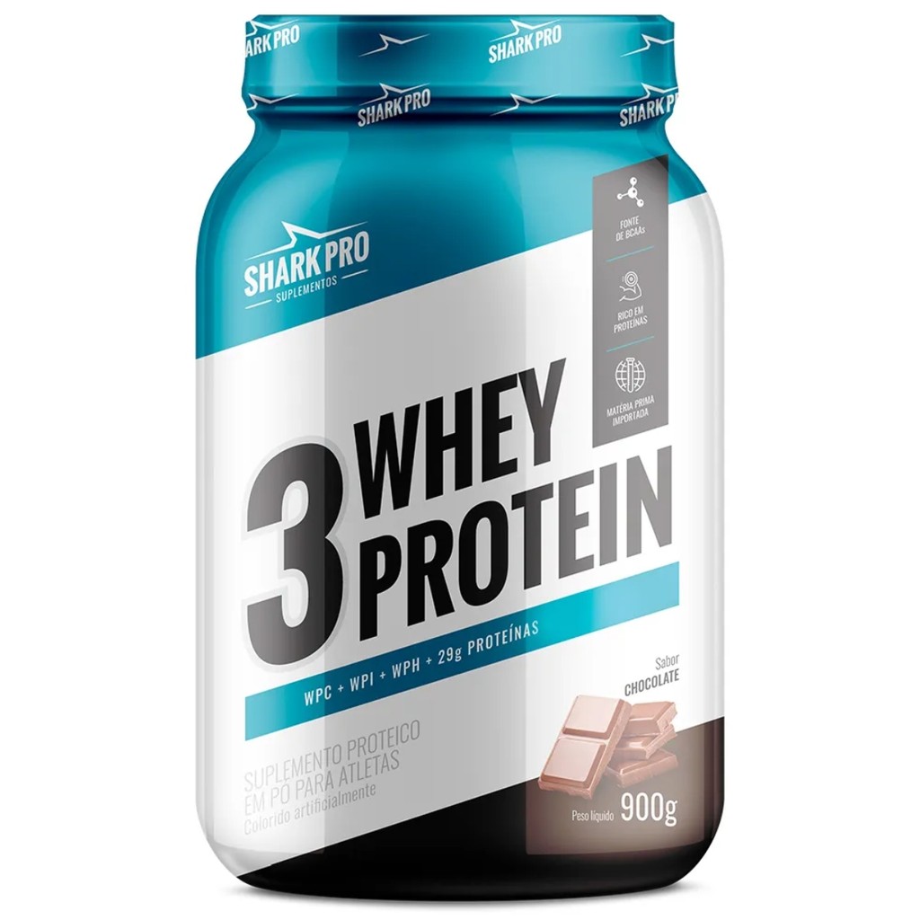 3w Whey Protein Pote 900g Shark Pro | Shopee Brasil