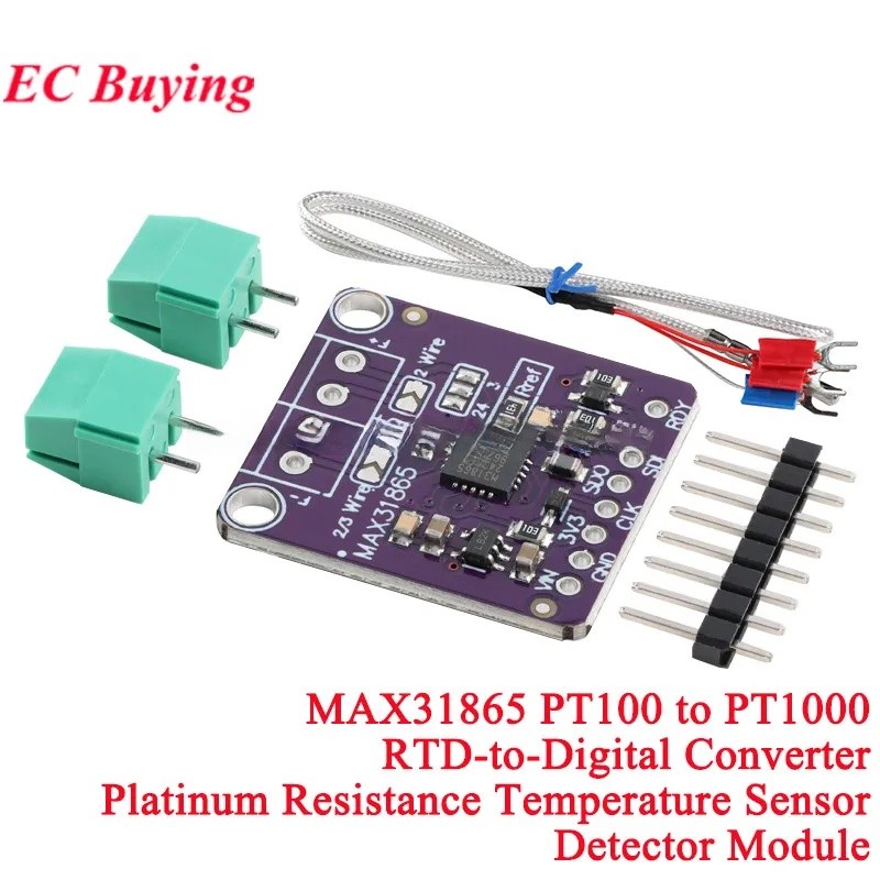 MAX31865 PT100 Para PT1000 RTD-Digital Conversor Placa Temperatura Termopar Sensor Amplificador ...