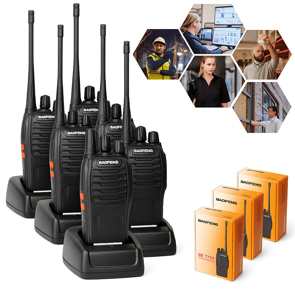 Kit 2 Walkie Talkies BF-777S – Rádio Comunicador Recarregável, 16 ...