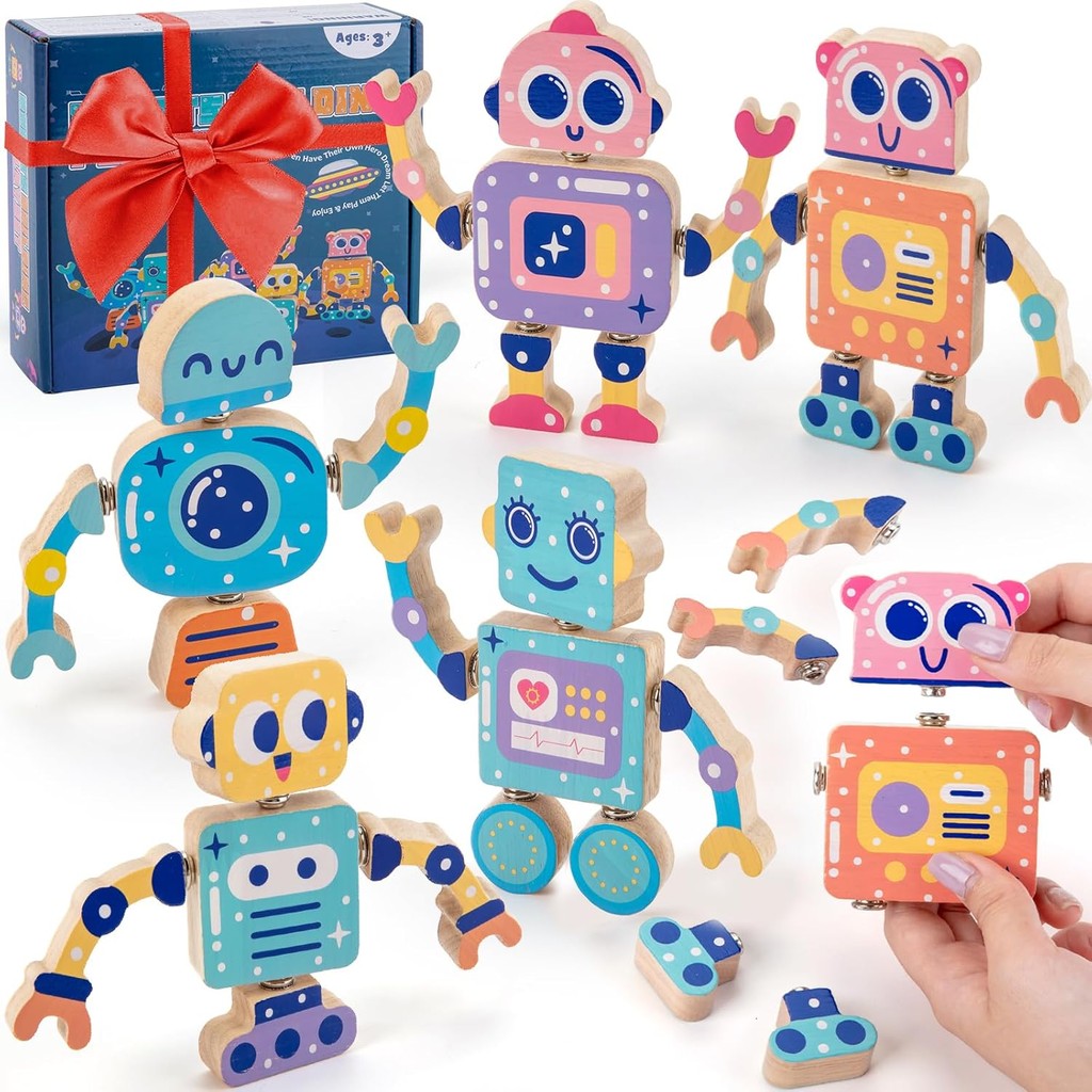Wooden Snap-Together Building Toys, STEM Building Blocks, Take Apart ...