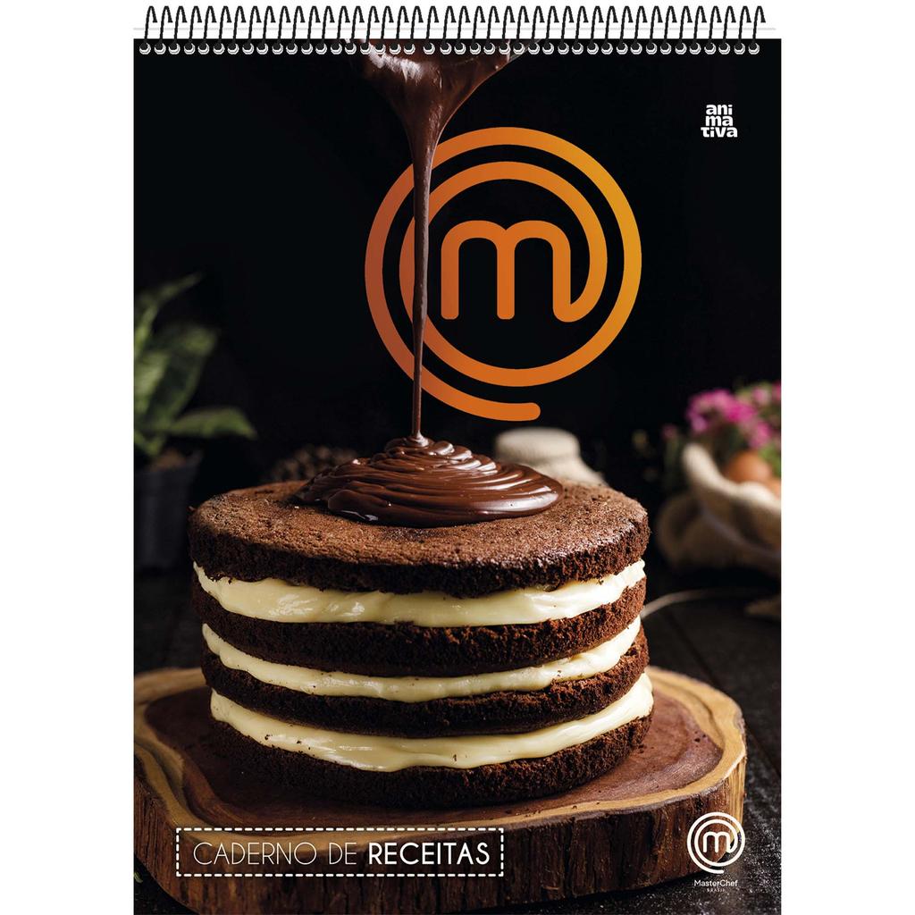 Caderno Colegial MasterChef Espiral Capa Dura 76 Folhas | Shopee Brasil