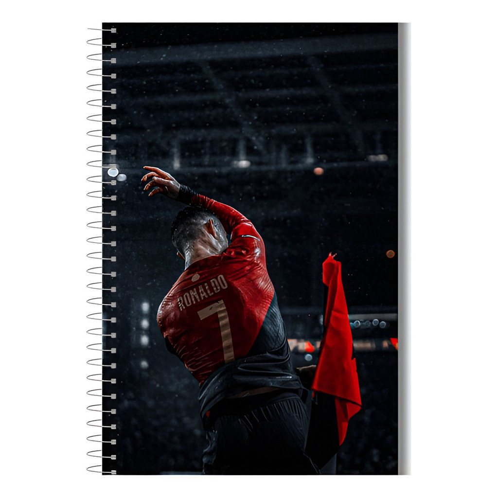 Caderno Cr7 1 Matéria 80 Fls| Lançamento Coleção Nova | Shopee Brasil
