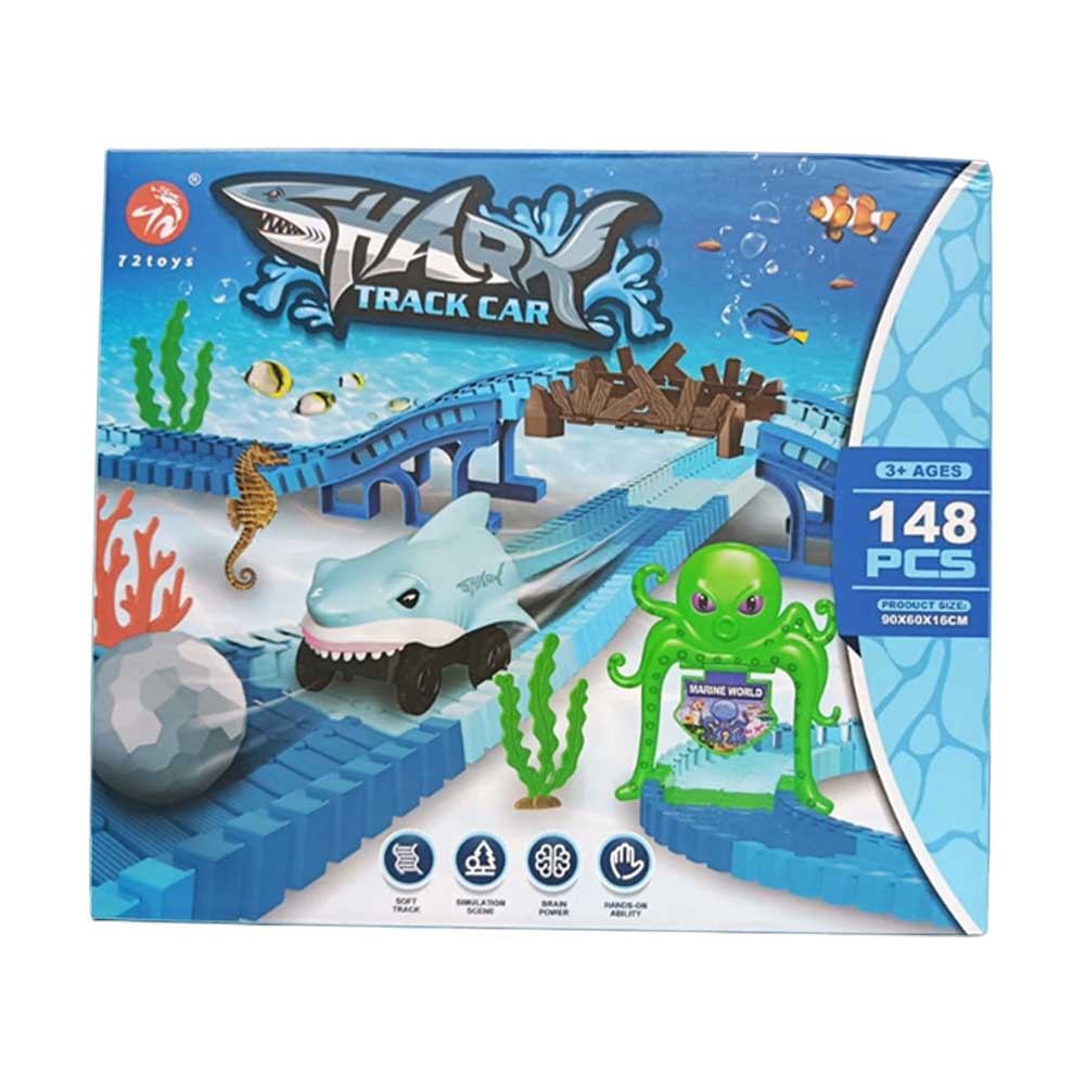 Brinquedo Pista Tubarão Com 148 Peças Domni | Shopee Brasil
