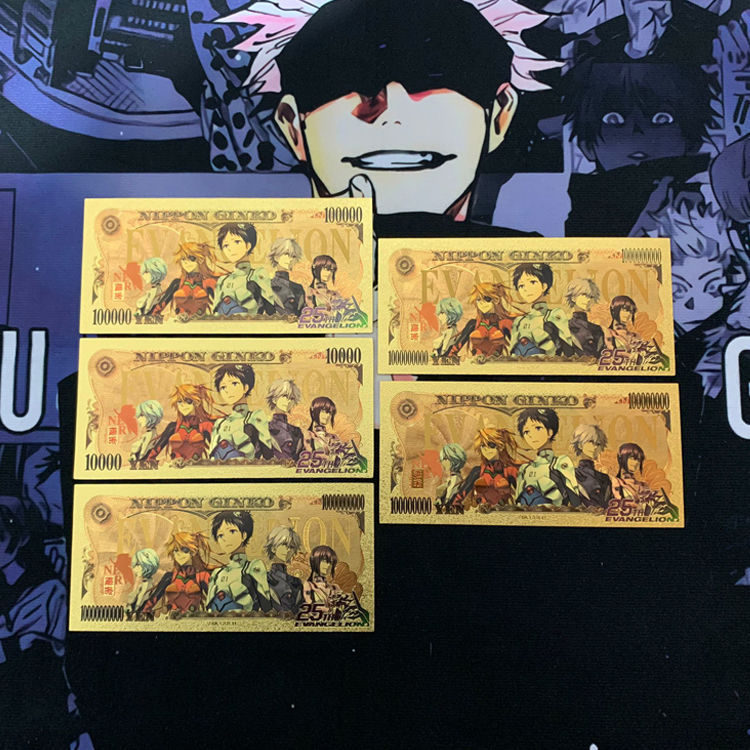 Neon Genesis Evangelion EVA Notas Comemorativas Moedas Comemorativas ...