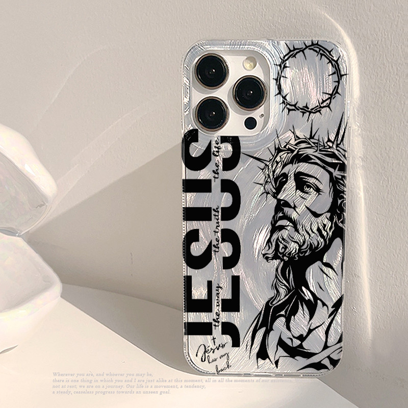 Capa de celular Jesus coroa espinhos religioso para Xiaomi Redmi Note ...