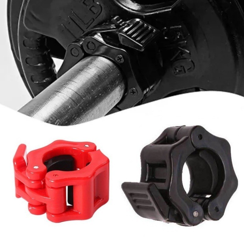 Par de Presilhas 25mm Barra de Academia Musculação-Clip Trava Rápida ...