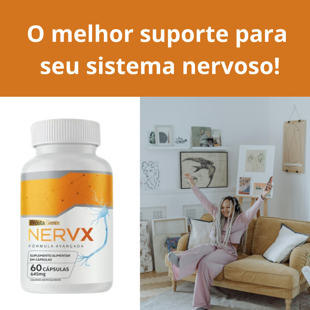 1 Nervx 60 Cápsulas - Pote De Vitaminas - Promo | Shopee Brasil