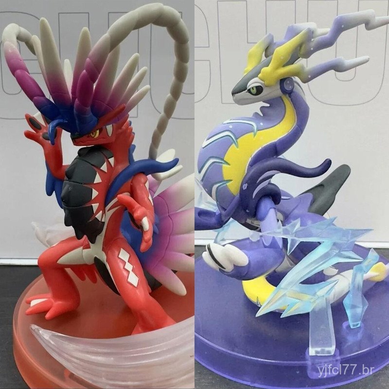 Estátua Pokémon Scarlet e Violet de 15cm, Escala Mundial, Região Paldea ...
