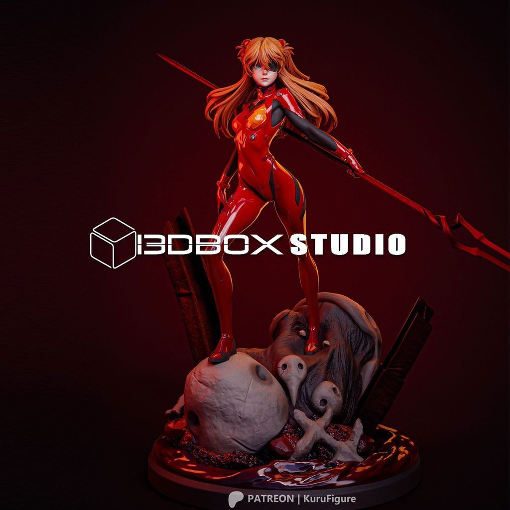 Neon Genesis Evangelion EVA Asuka Asuka-Kuru Figuras 1/6 Escala Grande ...