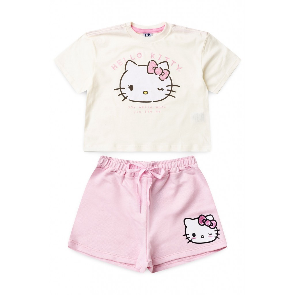 Conjunto Feminino Infantil Oi Da Gatinha - Hello Kitty | Shopee Brasil