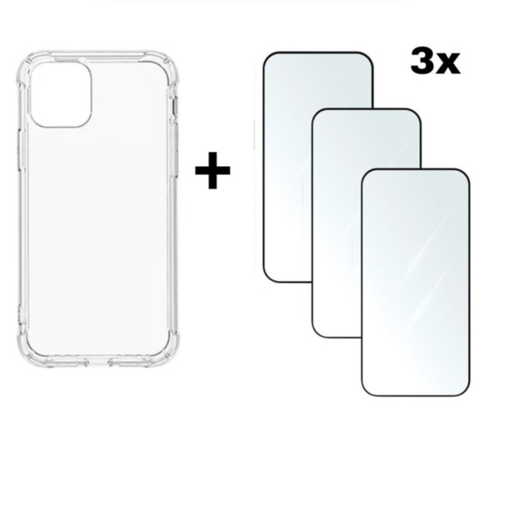 Kit Capa Space + 3 Películas Vidro Temperado 3D Proteção iPhone X XS 11 ...