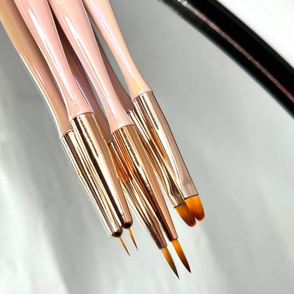 Kit C/3 Pinceis Pra Desenho Manicure Acrigel Fino Desenho- Alongamento ...