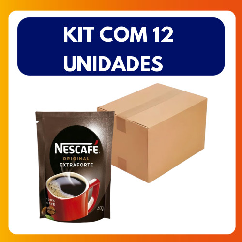 Kit com 12 Cafe Soluvel Granulado Nescafe 40g Pouch Original | Shopee ...