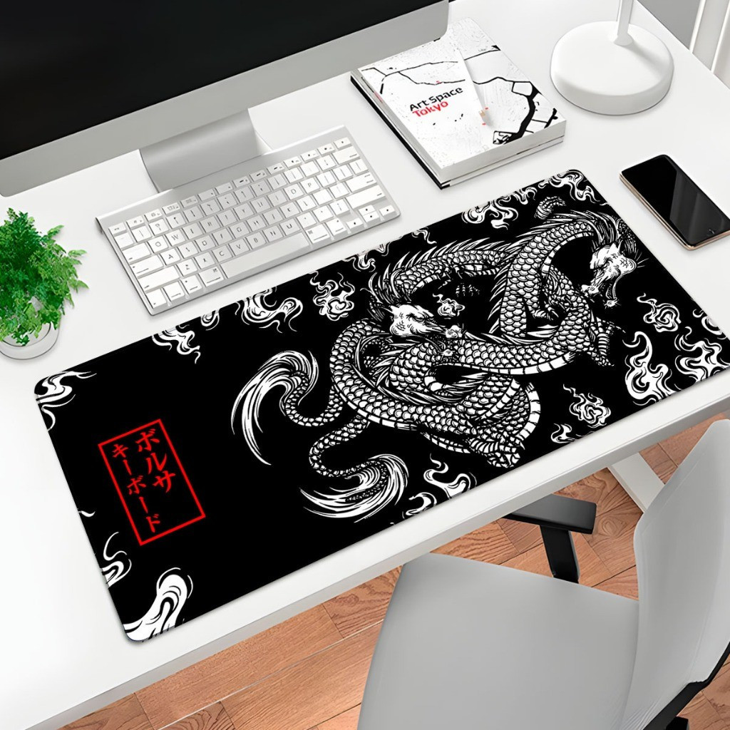 Mouse Pad Gamer Profissional Dragão Chines Japonês 70x35cm Desk Pad ...