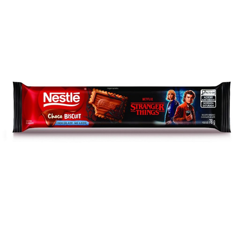 Biscoito Choco Biscuit Ao Leite Stranger Things Nestlé 78g | Shopee Brasil