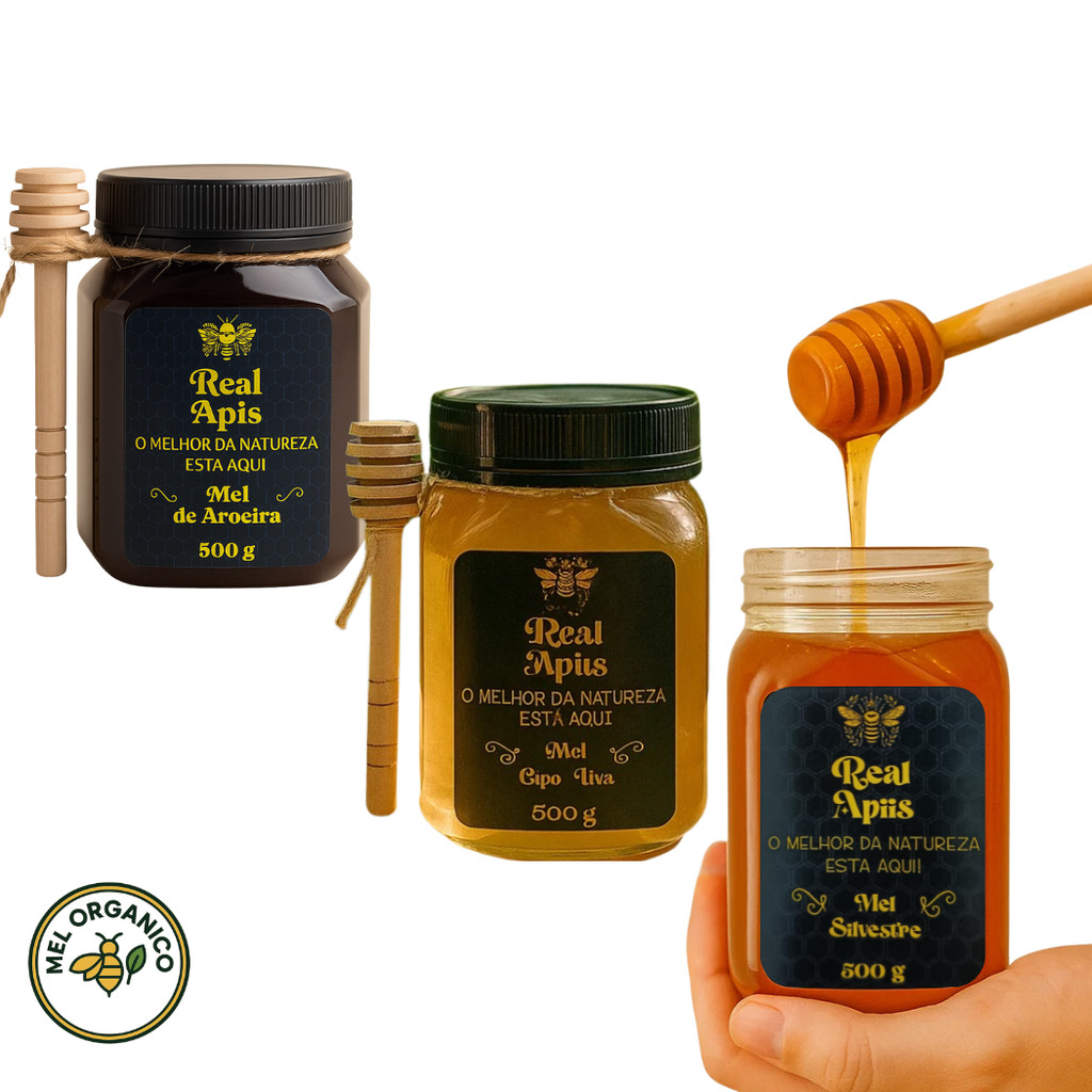 Mel Puro 500g – 100% Natural, Produto Artesanal, Lacrado, Qualidade ...