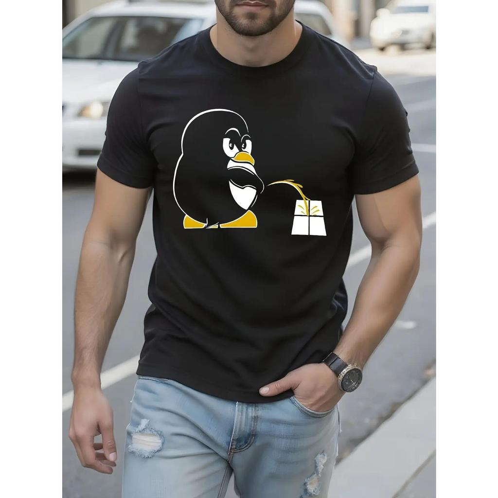 Camiseta Linux Tux Geek com Comando Sudo e Logotipo do Pinguim - 100% ...