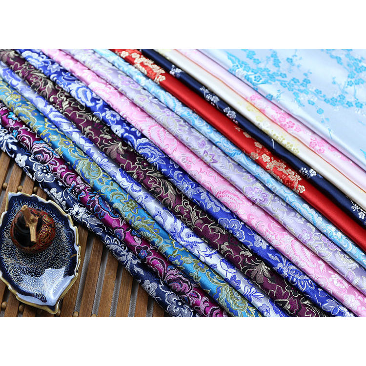 Ameixa vermelha JXCXFB flor de ameixa pequena flor brocado tecido ...