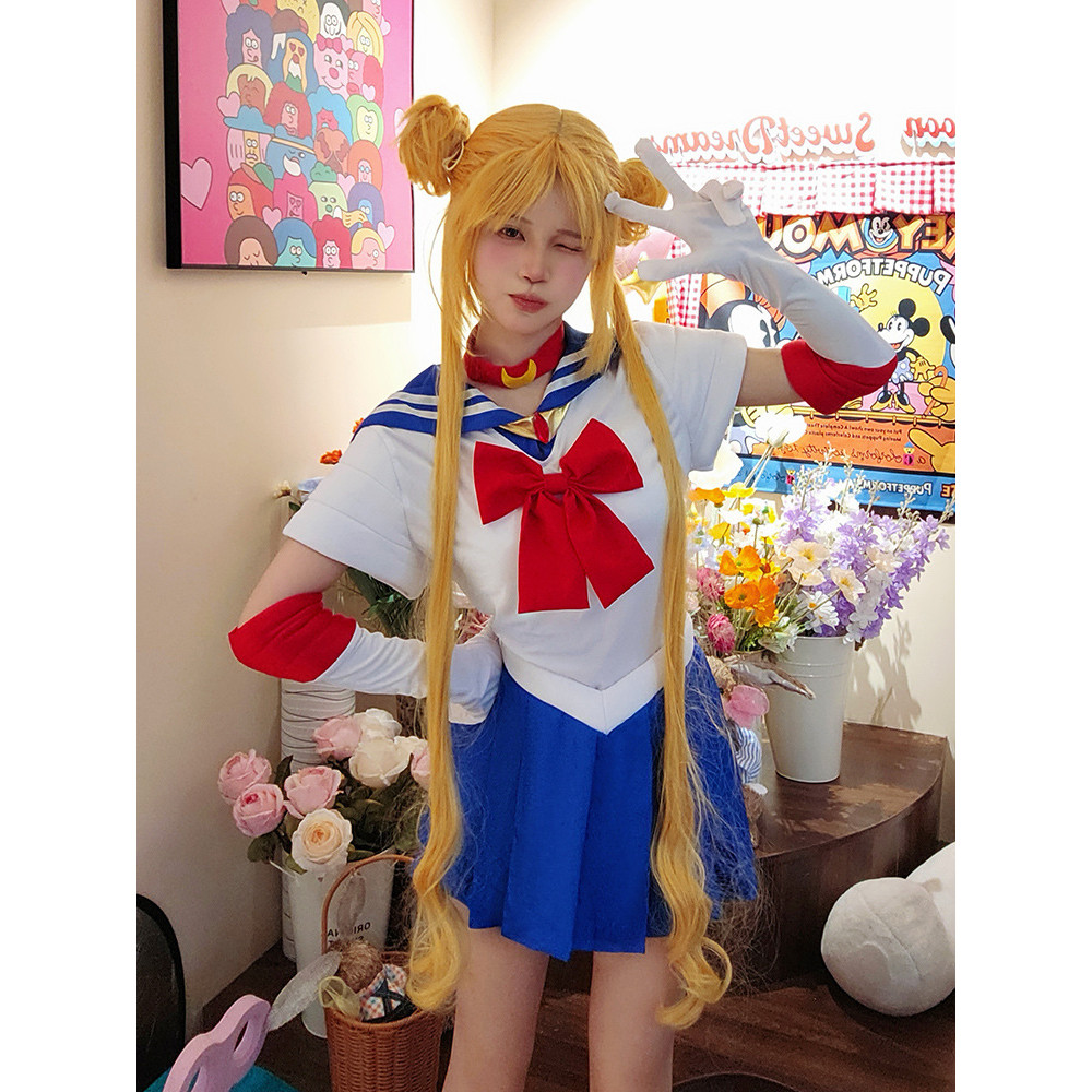 Meninas Sailor Moon Sailor Moon cos terno bidimensional Anime Cosplay ...