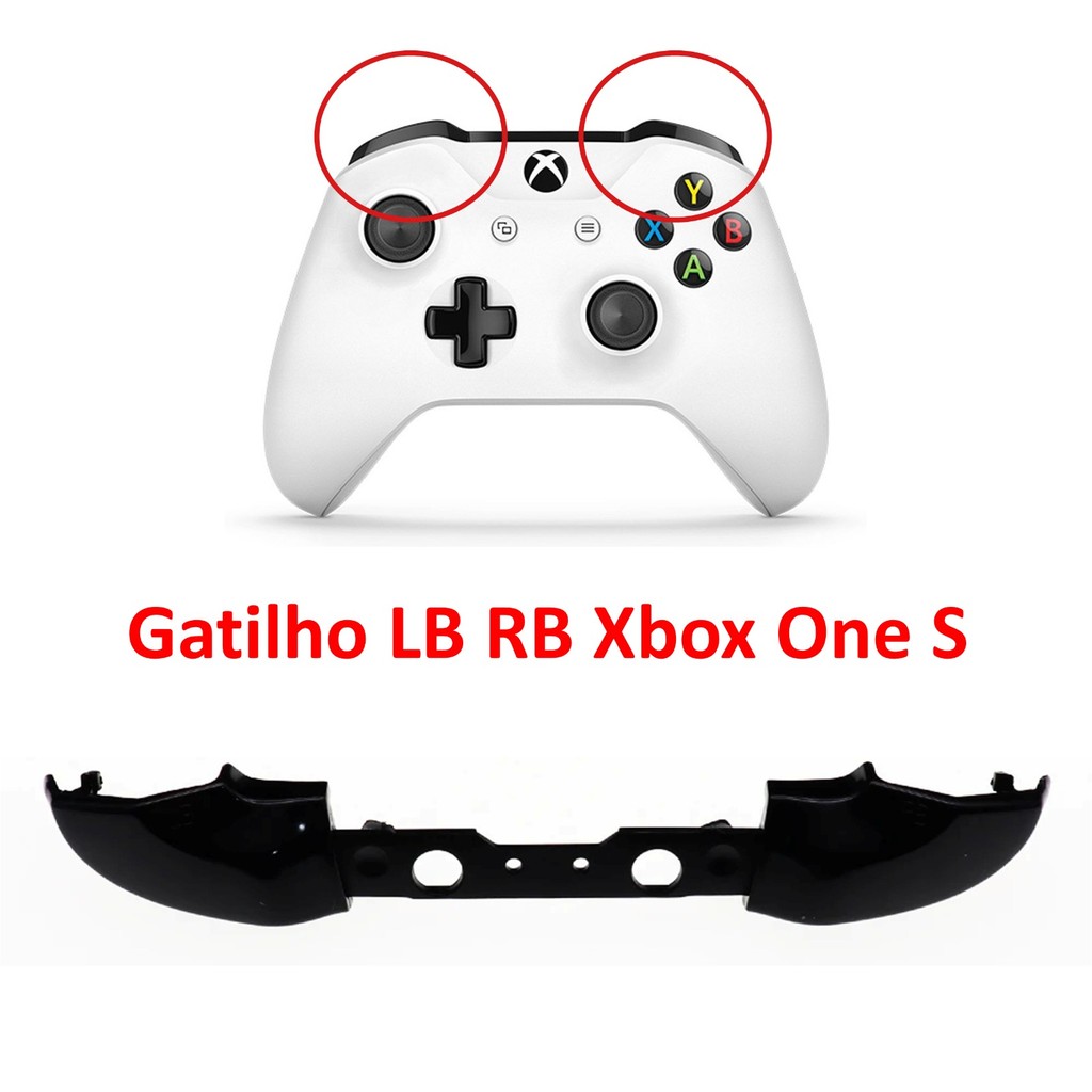 Botão Gatilho Preto LB RB Controle para Xbox ONE S | Shopee Brasil