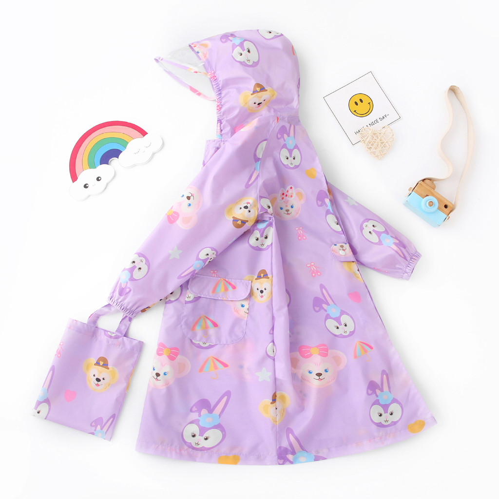Xingdailu capa de chuva infantil leve de secagem rápida para meninas ...