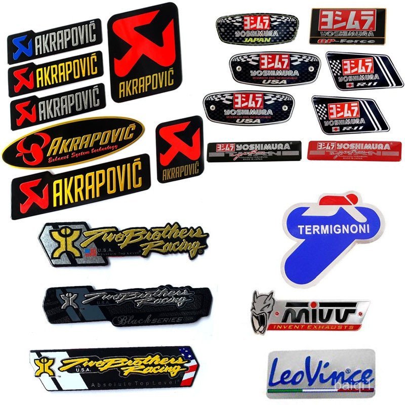 Adesivo de Motocicleta à Prova d'Água de Alumínio Yoshimura Akrapovic ...