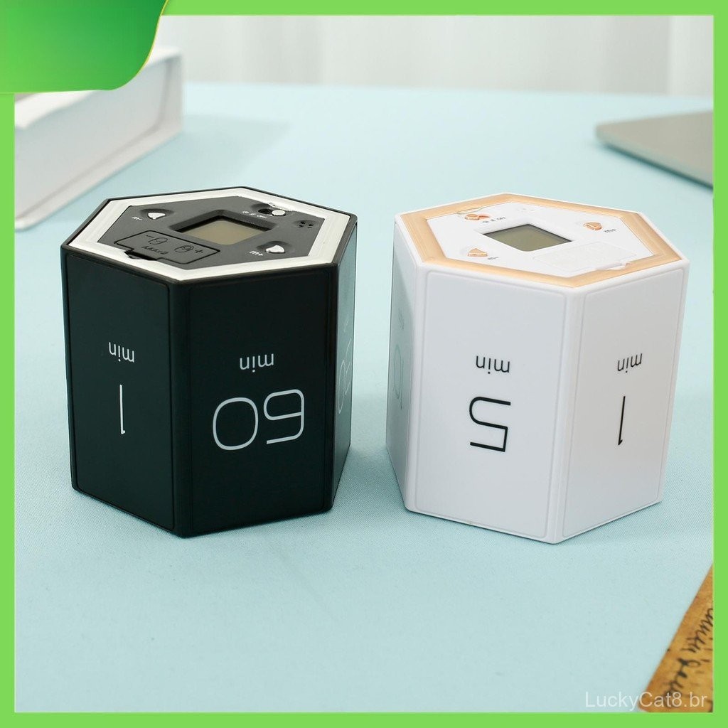 Cube Timer Flip Focus 1/5/10/25/30/60 Minutos E Contagem Regressiva Personalizada Temporizador ...