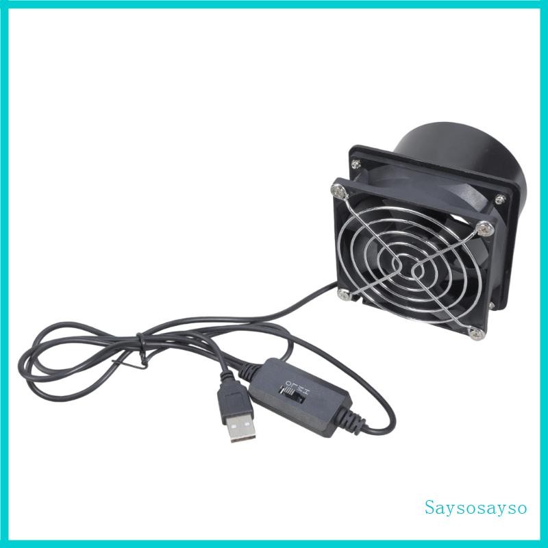 Saysosayso Exaustor USB Multiuso Com Fluxo De Ar 50CFM Ajuste De 3 ...