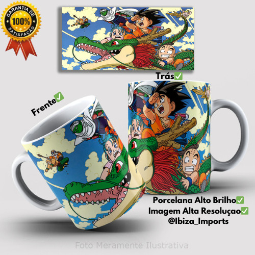 Caneca Dragon Ball Z Goku Personalizada Xicara Anime Porcelana Vários ...