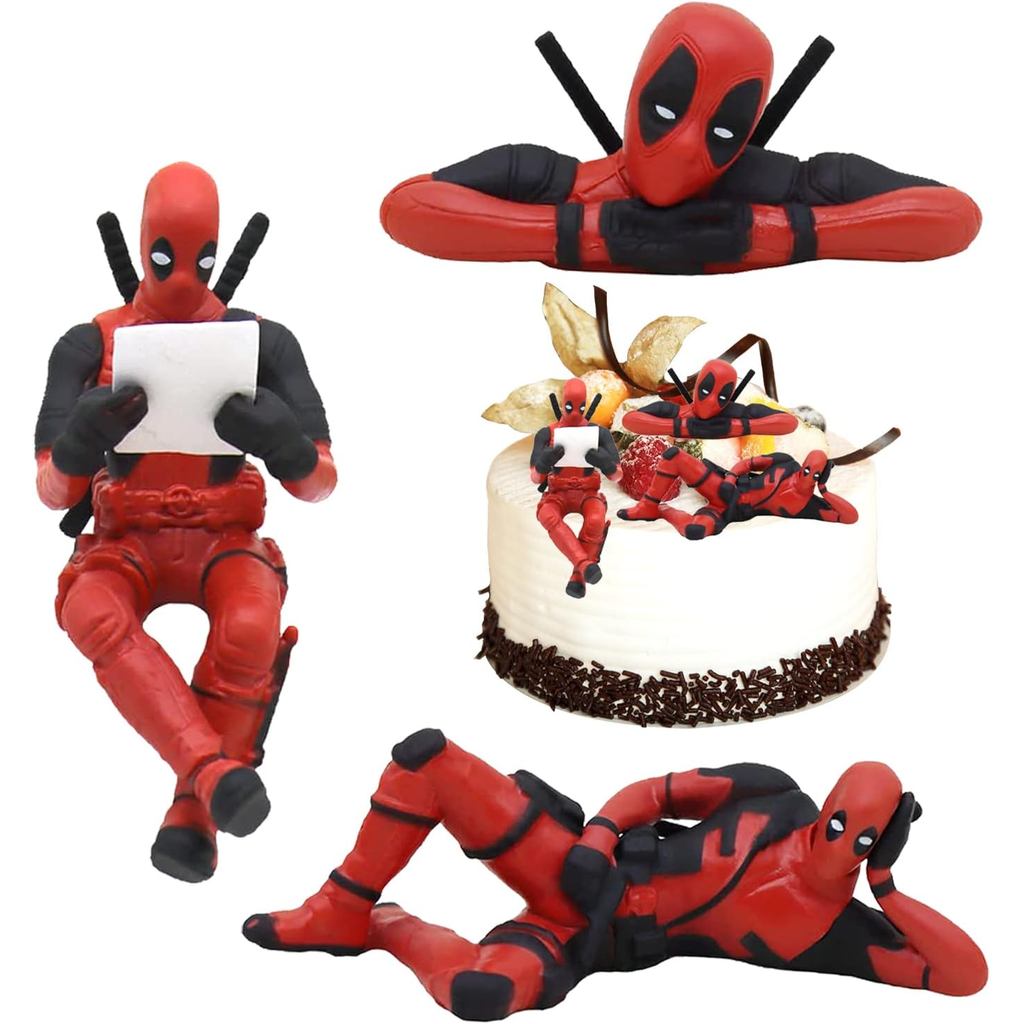 Deadpool Boneco decoração, 3 peças Deadpool anime ação figura, figuras ...