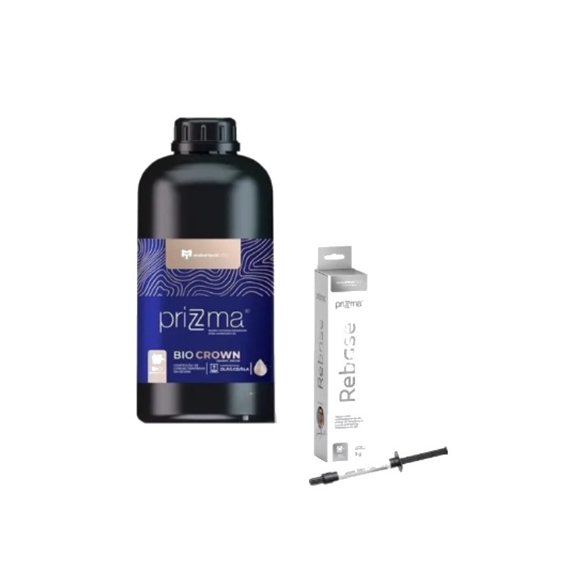 Resina 3D Prizma Bio Crown A1 250g + Rebase A1 3g Makertech | Shopee Brasil