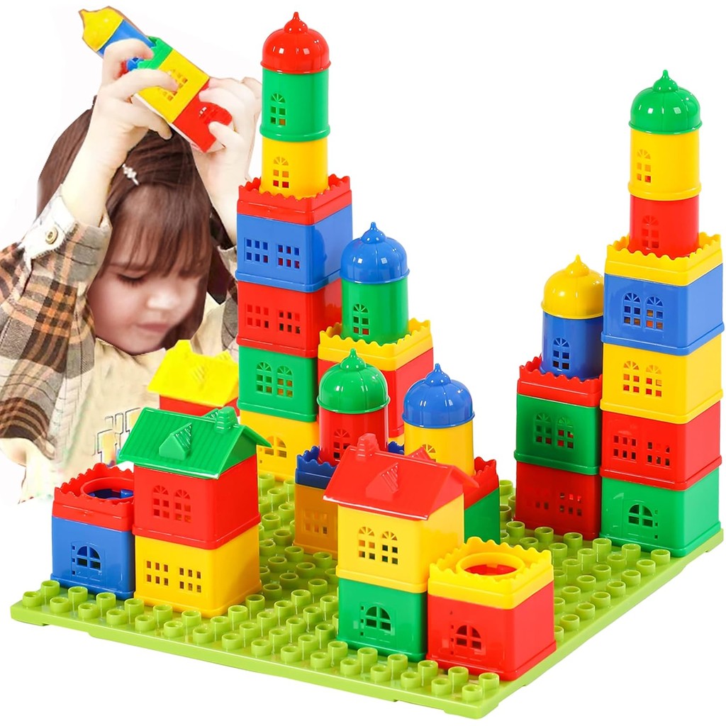 Toddler Building Blocks for Kids Ages 4-8, Toddler Blocks Stacking Toys ...