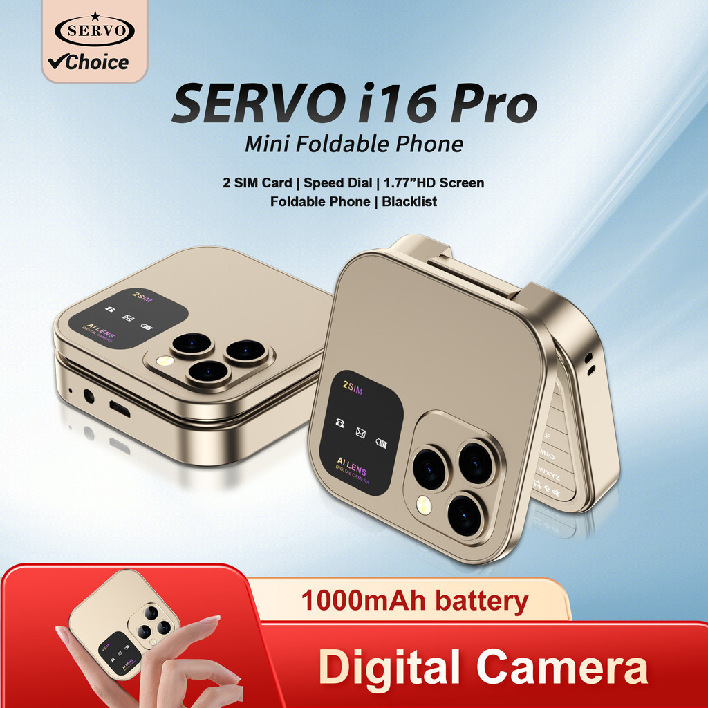 2025 Novo i16PRO 2G GSM Duplo SIM Flip Mini Chamada Do Telefone Móvel Registro Automático ...