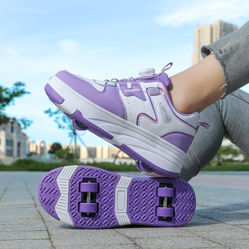 Tênis de Quatro Rodas para Adolescentes, Sapatos com Rodas Não ...