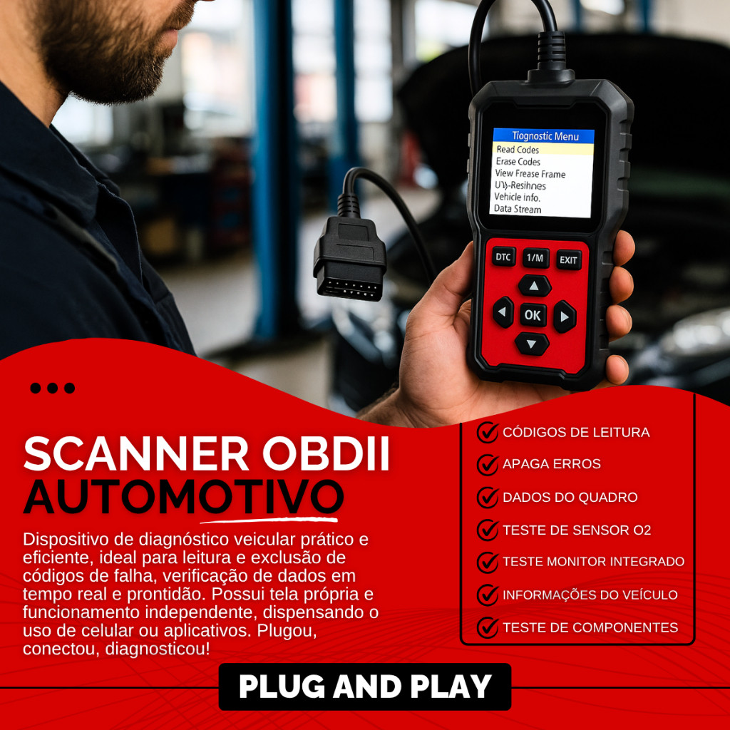 Scanner Automotivo Veicular Carro Profissional Diagnósticos, Reparo ...
