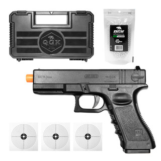 PISTOLA DE AIRSOFT SPRING QG17 PL 6MM QGK+CASE+1000BBS+ALVOS | Shopee ...