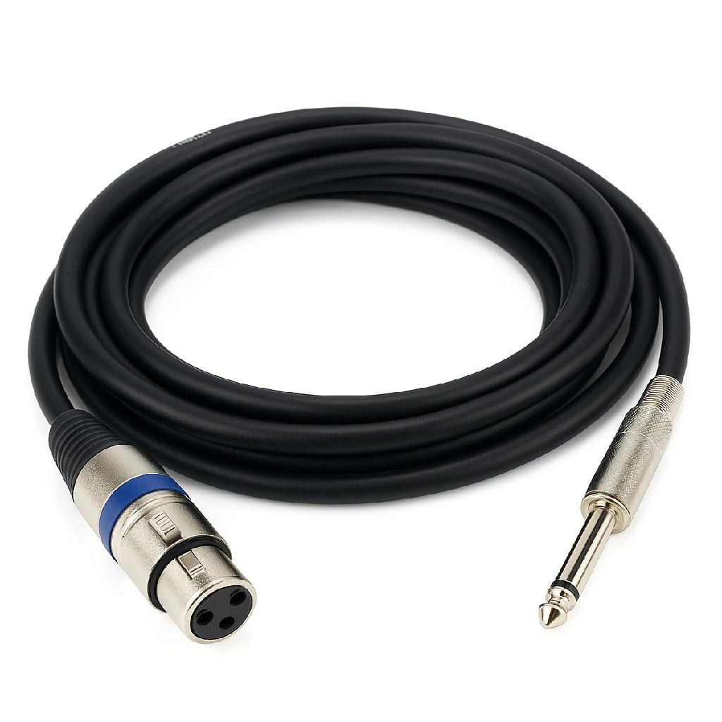 Cabo De Microfone P10 Mono Xrl Fêmea 2 Metros Pci | Shopee Brasil