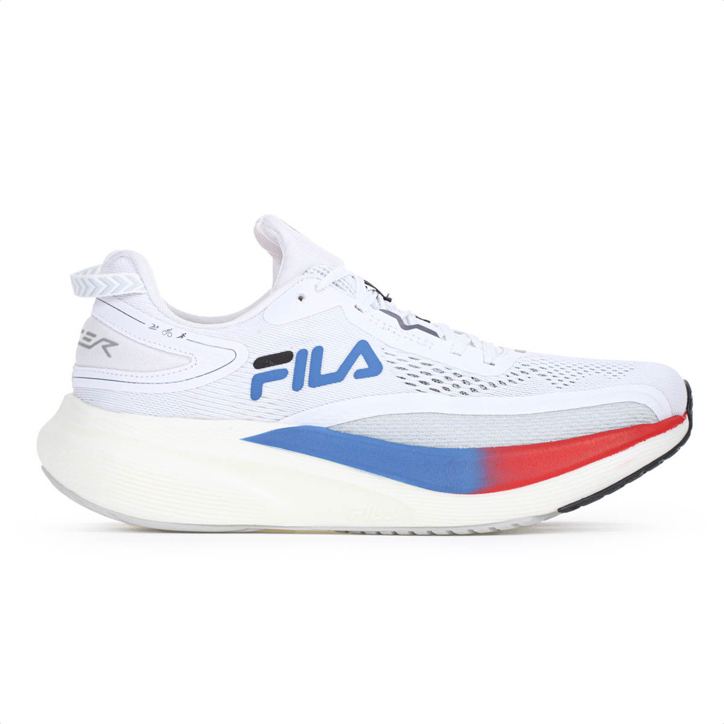 Tênis Fila Racer T2 Xtreme Branco Azul e Vermelho - Masculino | Shopee Brasil