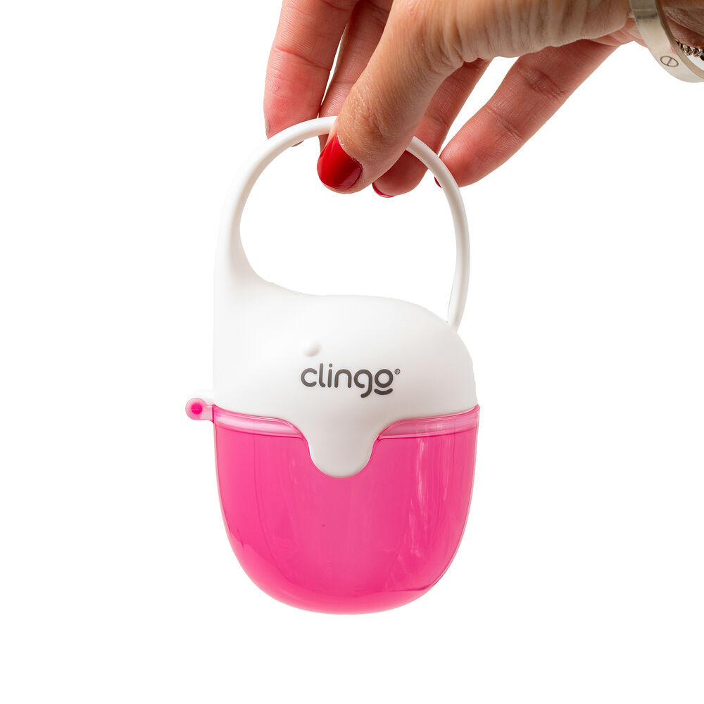 Porta Chupetas Baleia Rosa Compacto Resistente - Clingo | Shopee Brasil