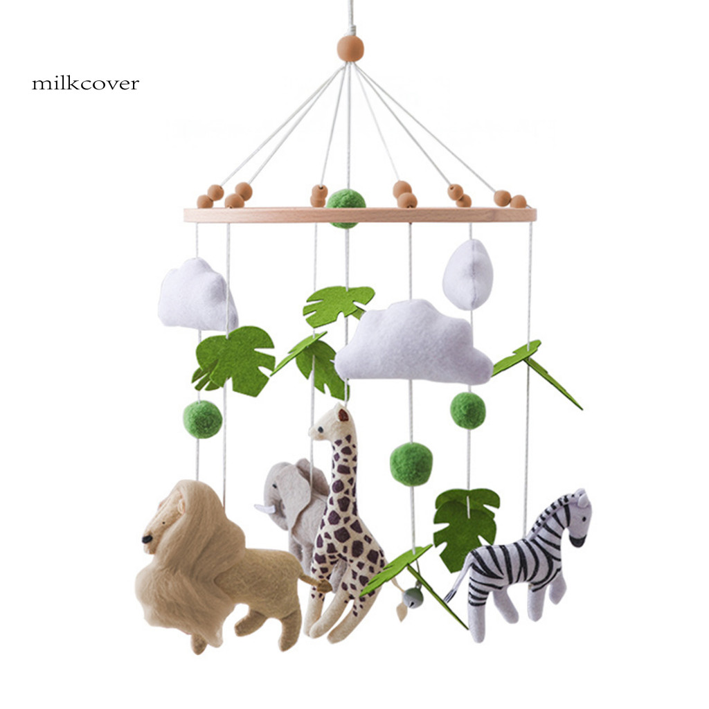 Modern Baby Room Decor Handmade Plush Mobile Felt Crib with Clouds and ...