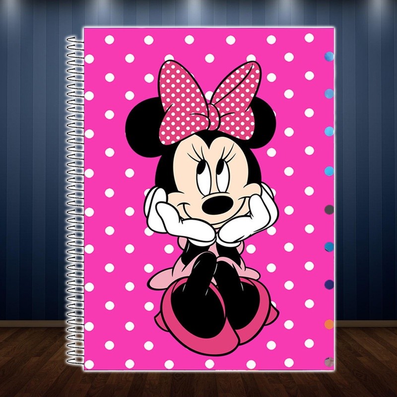 Caderno 1 Matéria Minie Personalizado 80Fls | Shopee Brasil