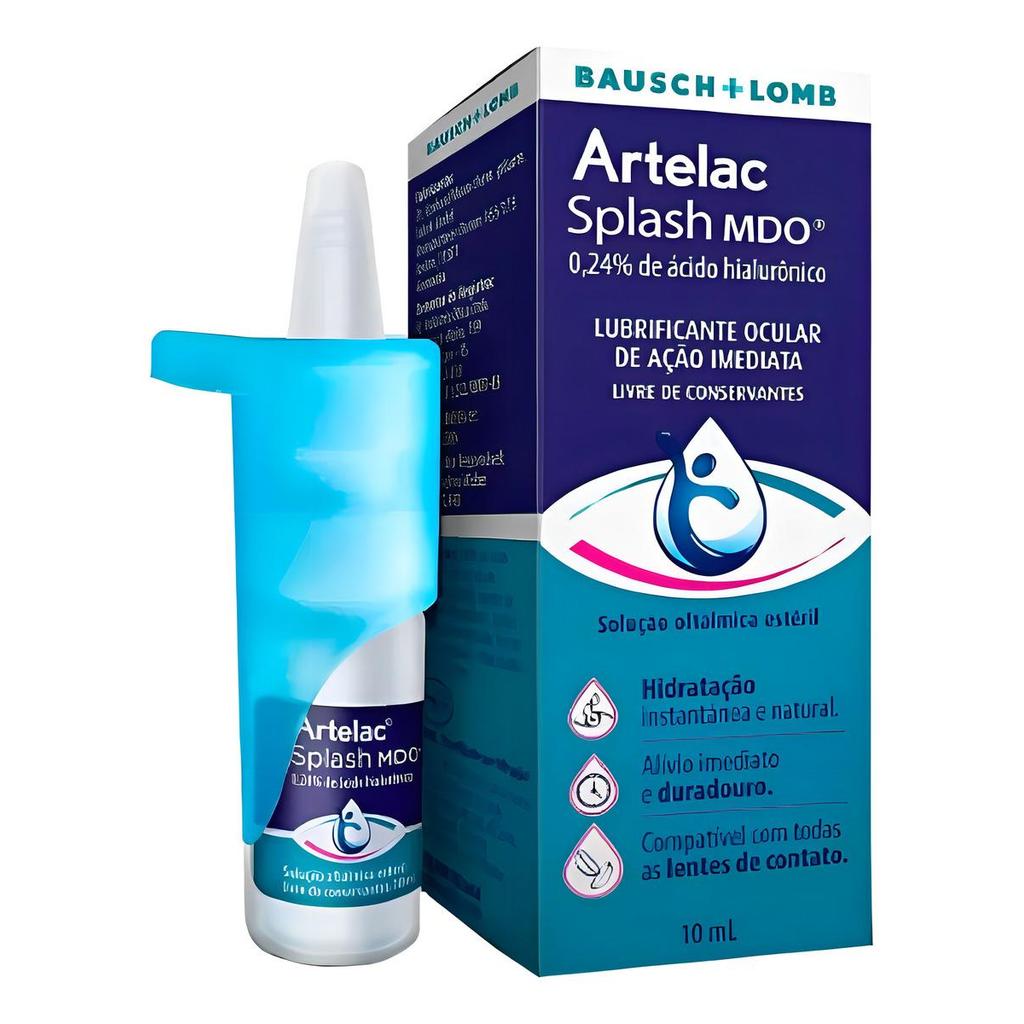 Colírio Artelac Splash 10ml - Bausch + Lomb | Shopee Brasil