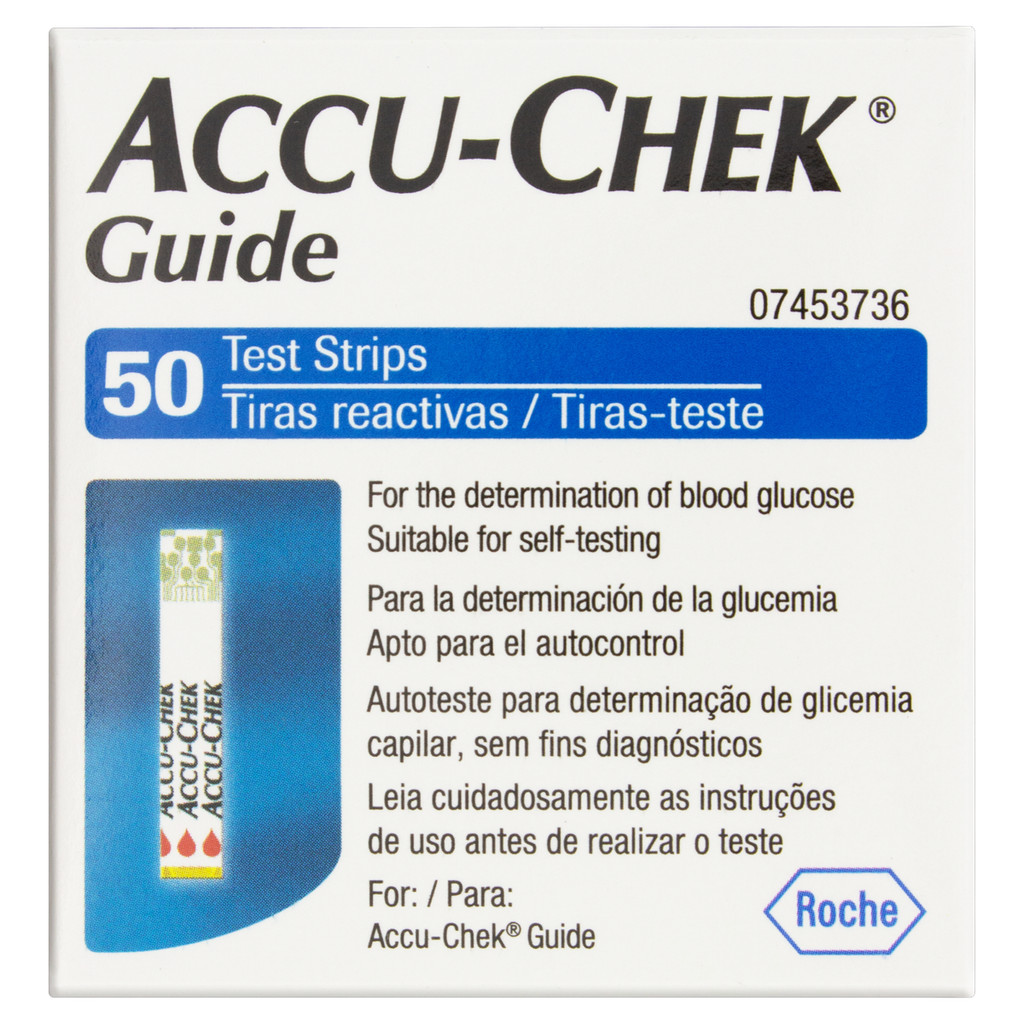 Accu-Chek Guide com 50 Tiras Reagentes | Shopee Brasil