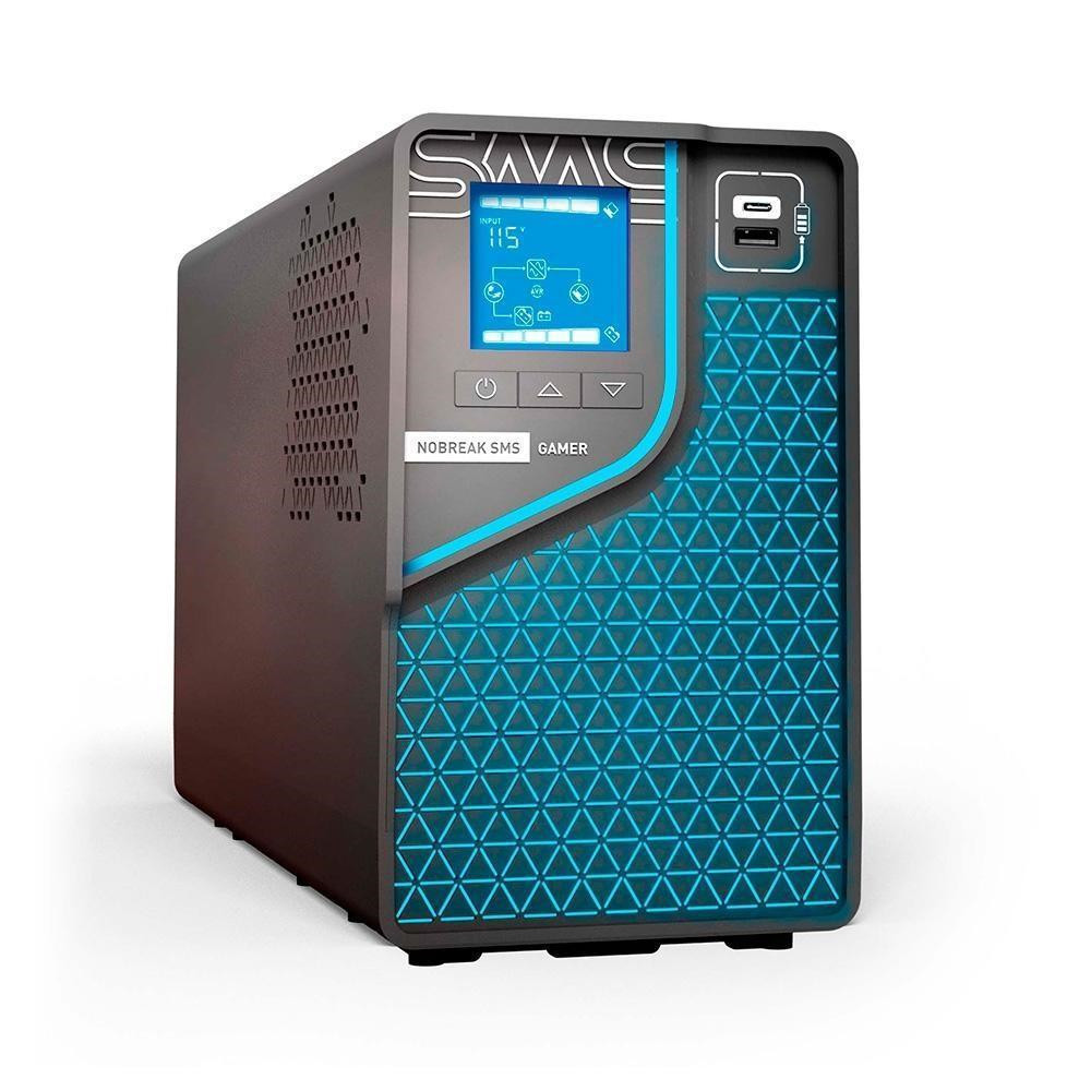 Nobreak 2Kva Sms Gamer 2000Bi/Bi Wifi 29601 | Shopee Brasil
