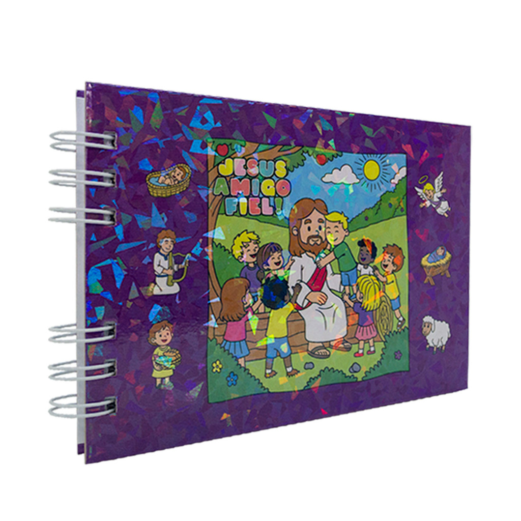 Livro Infantil Para Colorir - Jesus Meu Amigo Fiel - Capa Espiral ...